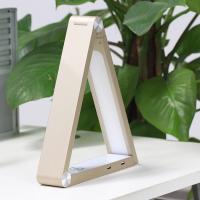 China Bedroom Reading 150lm Triangle Desk LED Night Lamp With Wireless Charger for sale