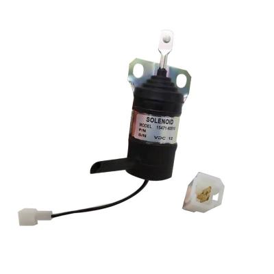 China 15471-60010 1547160010 Fuel Shutoff Solenoid Stop Solenoid 052600-1001 0526001001 12V For Kubota for sale