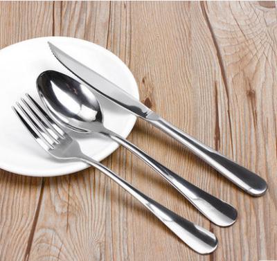 China Stainless Steel Flatware Set 24 Piece Silverware for Dinner Service Durable for sale