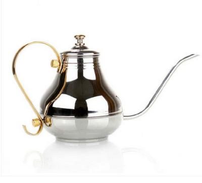 China 650ml Stainless Steel Gooseneck Kettle for Pour Over Coffee Hand Drip Pot Bar Cafe for sale