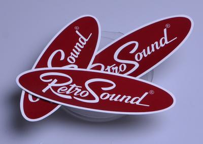 China Custom printing high quality PVC vinyl die cut oval UV resistant car sticker for sale
