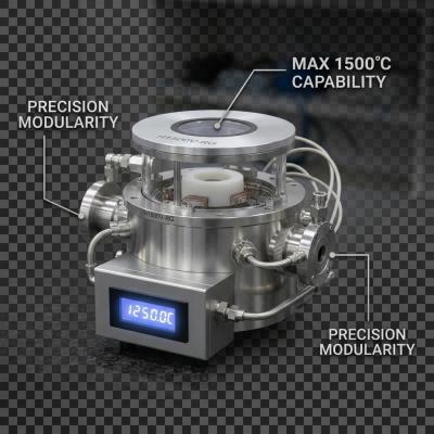 China Ultra-High Temperature Microscope Heating Stage 1200°C Range ±0.1°C Stability 50°C/min Rate Ceramic Holder Metallography for sale