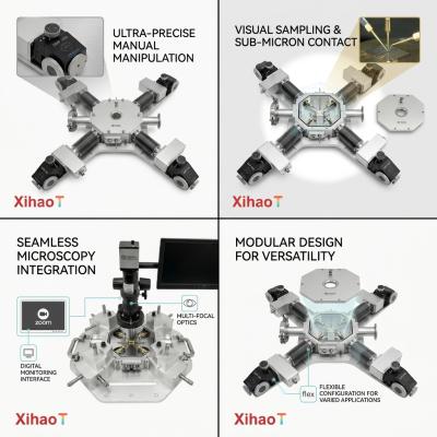 China Multi-Probe Vacuum Probe Station 6-Probe Configuration -190°C to 400°C ±0.1°C Stability Triaxial BNC Wafer-Level Testing for sale
