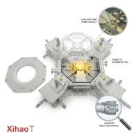 China High Temperature Probe Station 600°C ±0.1°C Stability Vacuum Chamber Triaxial BNC Manual Micrometer Probe Positioning for sale