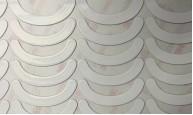 China White PTFE Computer Mouse Feet Backed With Double Sided Adhesive Tape for sale