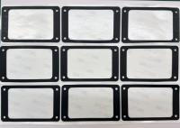 China Black Silicon Rubber Pad with Holes For Automotive and Energy Storage for sale