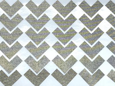 China V-Shaped Gold Plated EMI Shielding Conductive Foam Pads, Self Adhesive Pre-Cut Chevron Sponge Gasket for sale