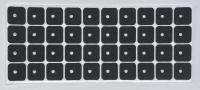 China Custom Die-Cut Black EVA Foam Shockproof Pad, Rounded Square with Center Hole, Self-Adhesive Electronic Gasket for sale
