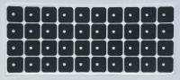 China Custom Die-Cut Black EVA Foam Shockproof Pad, Rounded Square with Center Hole, Self-Adhesive Electronic Gasket for sale