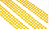 China 0.08 Mm Round Die Cut Adhesive Tape Polyimide 250 Centigrade Resistant for sale