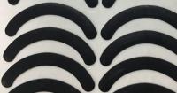 China Polytetrafluoroethylene PTFE Mouse Skates Replacement Curve Shape for sale