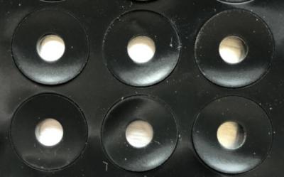 China Computer Silicone Rubber Pad Round Circle Feet 0.05mm Thick NR EPDM for sale