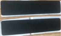 China 5.0mm Thick Black Silicone Rubber Pad ASTM Tested Five Hole Automotive Seals for sale