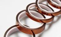 China Die Cut Polyimide Brown Adhesive Tape 0.08mm Thickness Heat Resistant for sale