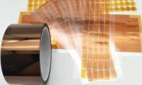 China 0.08mm Brown Die Cut Adhesive Tape Single Sided Polyimide PET Material for sale