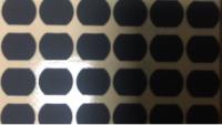 China Matte Black Irregular Shape Mylar Polyester Film 0.3mm Silicone Coated Fabric for sale