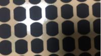 China Matte Black Irregular Shape Mylar Polyester Film 0.3mm Silicone Coated Fabric for sale