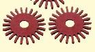 China 0.25mm Die Cut Mylar Wood Pulp Cotton Fiber Paper Insulation Red Rigid Shape for sale