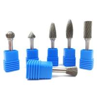 China Silver 6mm Shank Carbide Ball Burr Set YG8 SD Type High Wearproof for sale