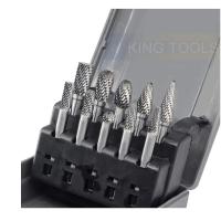 China Grinding Engraving Polishing Tungsten Carbide Burr Set 10pcs 6mm For Metal Wood for sale