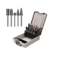 China Power Tools Tungsten Carbide Burr Set High Speed Carving Burrs Impact Toughness for sale