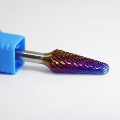 China Otary Burrs For Metal Taper Shanpe With Radius Carbide Deburring Bits for sale