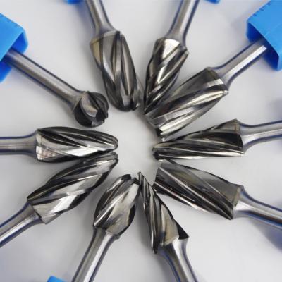 China Carbide Burr Bits Diamond Cut Aluma Tooth Shape Wide Head Diameter Range for Precise Milling for sale