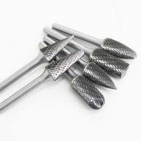 China Speed Cutting Tungsten Carbide Rotary Burrs AlTiN Coated Various Tooth Shapes for sale