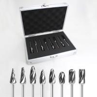 China Trial Order Acceptable Metric Tungsten Carbide Burr Set For Die Grinder Drill Bits YG6 Grade for sale