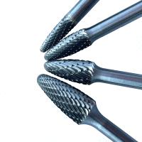 China Customized Logo Carbide Burr Tool Bits Diamond Cut Carbide Burrs Fine Cut / Double Cut for Industrial for sale