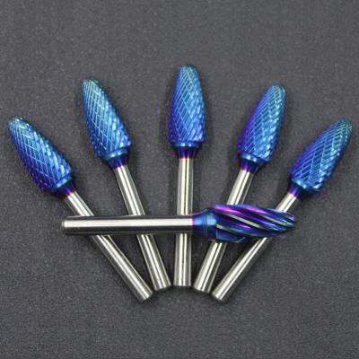 China SILVER Tungsten Carbide Burr Set 1/8-1/4 INCH Or 3-6MM Shank Size Cobalt Ingredient for sale