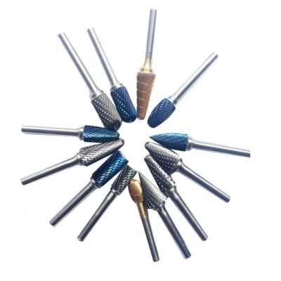 China Professional Tungsten Carbide Rotary Cutter Kit Set Shapes TREE/ROUND TREE/CYLINDRICAL SHAPE BURRS OEM/ODM Rare Metals Ingredient for sale