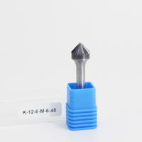 China SK 90 Degree Countersink Carbide Burr Die Grinder Bits Single Cut LOGO 6mm Shank 40 CrMo Shank Material for sale