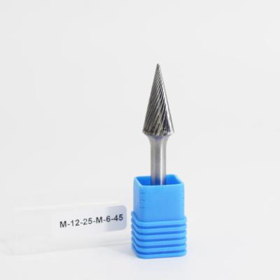 China SM Cone Shape Carbide Burrs for Steel Single Cut 6mm Shank 40 CrMo Diameter 6-25MM for sale