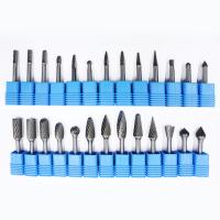 China Long Shank 10 Pieces of Tungsten Carbide Burr 1/4 Inch Tool Long Drill Bit for Metal Grinding Carbide Burr Manufacturer for sale