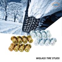 China Tungsten Carbide Tire Studs with Cylindrical Non-Slip Core Zinc Coated for Anti-Slip Performance for sale
