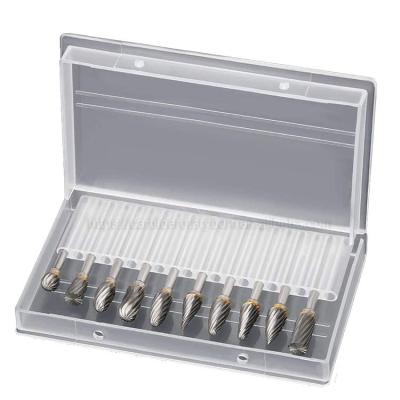 China 10Pcs Tungsten Carbide Rotary Burr Set with 1/8