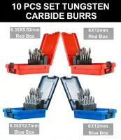 China 10pcs Carbide Burrs Set Herramientas 6mm 1/4