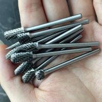 China Metal Tools Solid Carbide Burr Set, 10 Pcs Double Cut Tungsten Carbide Rotary Burr Set, 1/4 Inch Shank Die Grinder Bits for sale