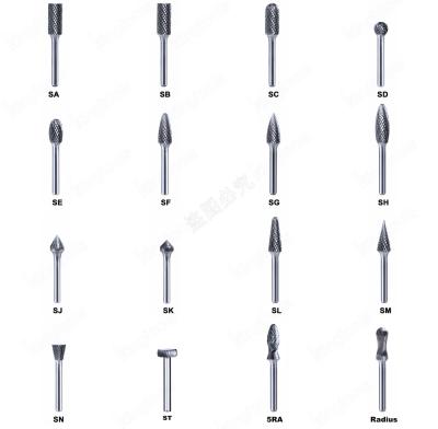 China Sintered Tungsten Carbide Rotary Burr with 1/4