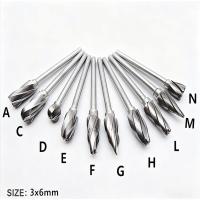 China Customized Size High Precision Double Cut Tungsten Carbide Rotary File 6mm Shank Die Grinder Drilling Burr Bits for sale