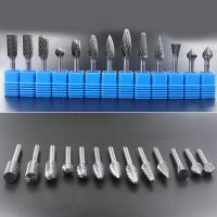 China Customized Size High Precision Double Cut Tungsten Carbide Rotary File 6mm Shank Die Grinder Drilling Burr Bits for sale