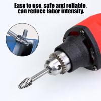China Customized Size High Precision Double Cut Tungsten Carbide Rotary File 6mm Shank Die Grinder Drilling Burr Bits for sale
