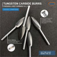 China Sintered Tungsten Carbide Rotary Burrs with Double Cut for Die Grinder Bits and 1/4