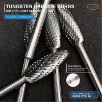 China Sintered Tungsten Carbide Rotary Burrs with Double Cut for Die Grinder Bits and 1/4