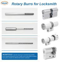 China 150mm Long Shank Tungsten Carbide Rotary Burrs for Deep Lock Hole Processing with Extra Long Carbide Die Grinder Bits for sale