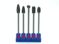 China 120mm Long Shank Double Cut Tungsten Carbide Rotary Burrs for Deep Hole Metal Processing Die Grinder Bits for sale