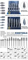 China Tungsten Carbide Rotary Burr Set 10pcs with 3mm Shank for Precision Metalworking for sale