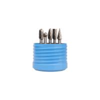 China 5pcs 1/4 Inch 6mm Shank Die Double Cut Carbide Rotary Burrs Set Die Grinder Bits for Carving Polishing Engraving for sale