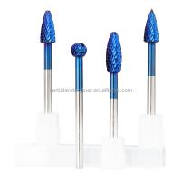 China TiAlN Coated Carbide Rotary Burr with 3X Longer Service Life in Standard Cut, Double Cut, and Aluma Cut for sale